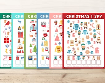 Christmas I Spy Activity Printable Christmas Eye Spy Activity for Kids ...