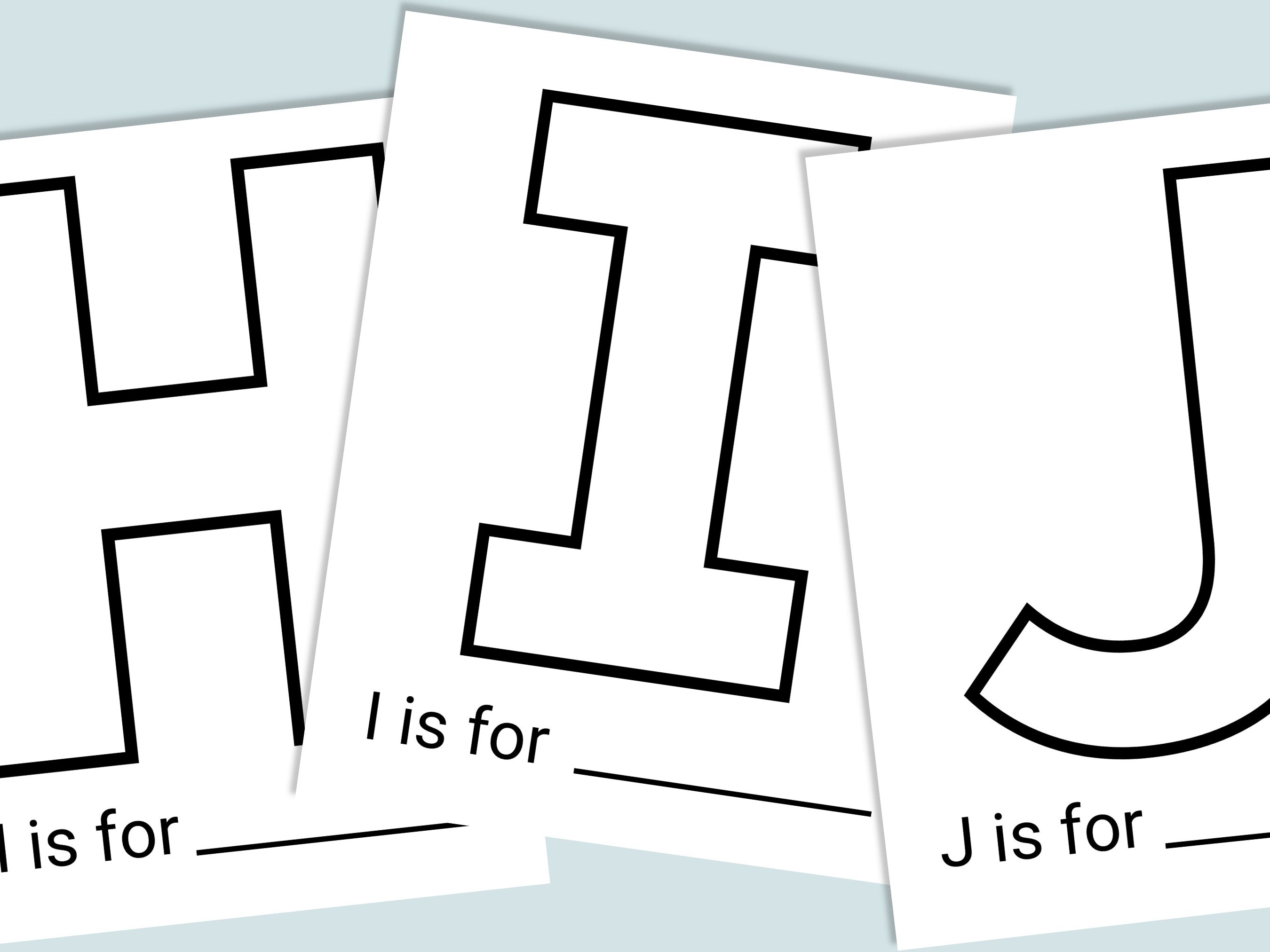 Large Letters for Alphabet Crafts, Guided Letter Activity Sheets Also ...