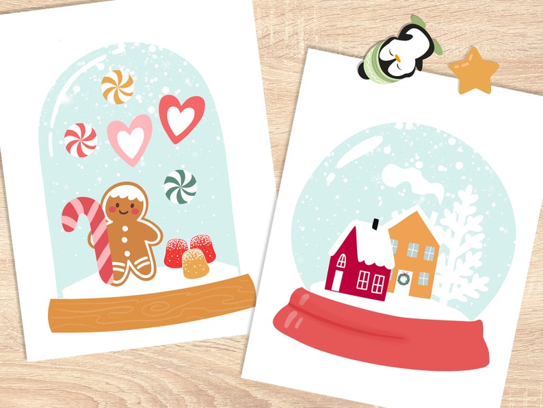 Build a Snow Globe Printable, Snow Globe Activity, Winter Craft - Etsy