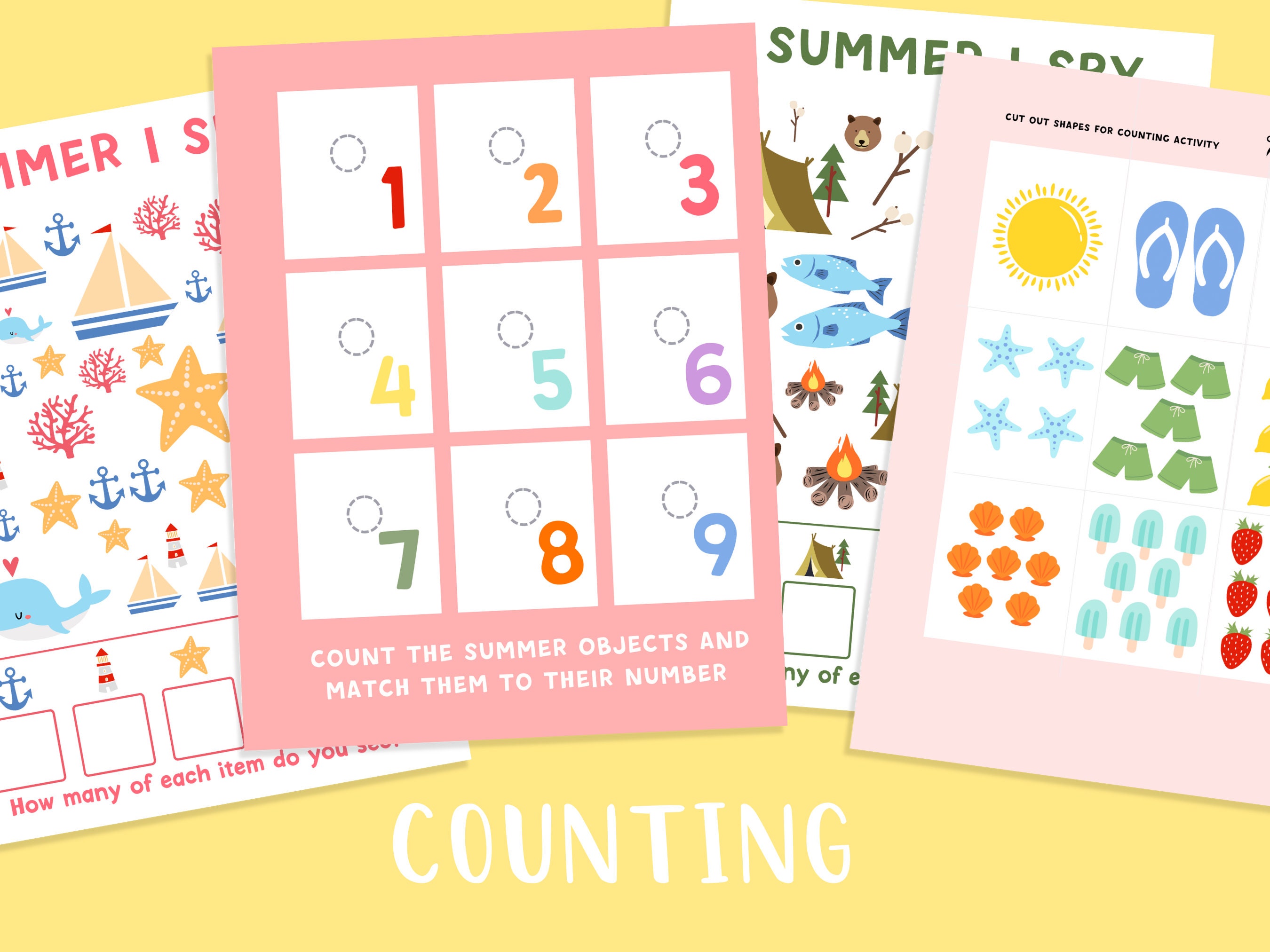 Summer Busy Book Summer Learning Preschool Activities - Etsy