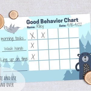 Forest Reward Chart - Etsy