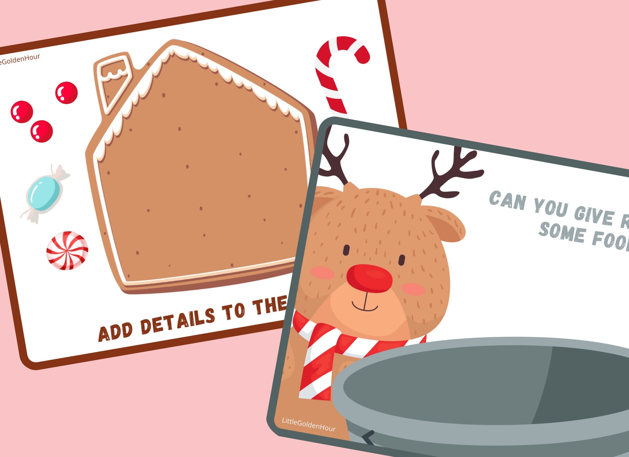 Christmas Playdough Mats, Holiday Preschool Activity - Etsy