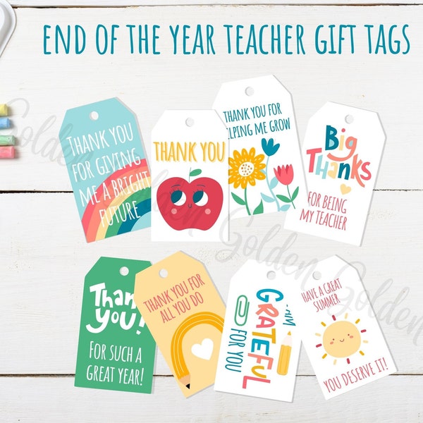 Teacher Gift Tags - 60+ Gift Ideas for 2024