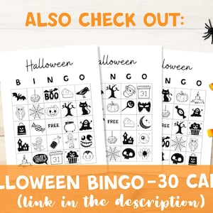Halloween I Spy Counting Game, Set of Six, Party Game, Digital Download ...