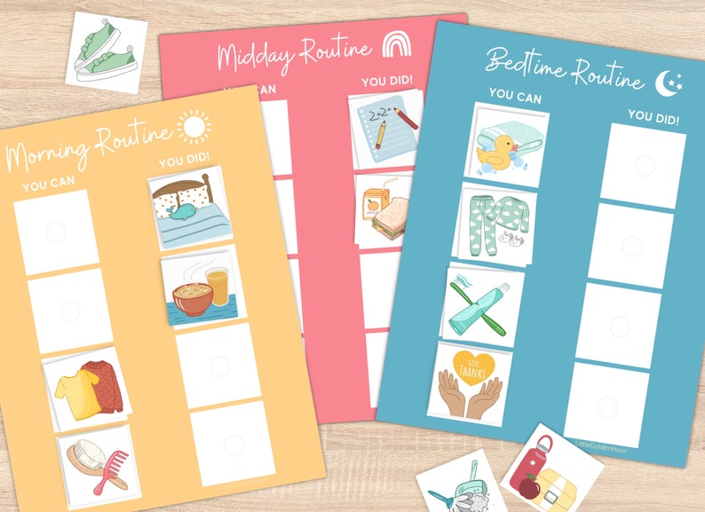 Daily Routine Cards, Routine Charts, Daily Rhythm, Getting Ready ...