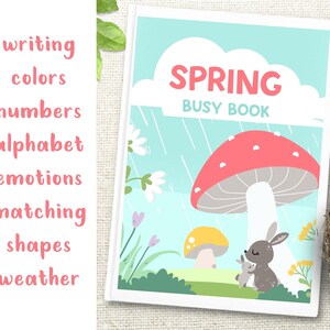Spring Busy Book, Quiet Book, Preschool Activities, Toddler Learning ...