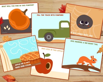 Pumpkin Math Mats Addition Subtraction Early Learning Preschool ...