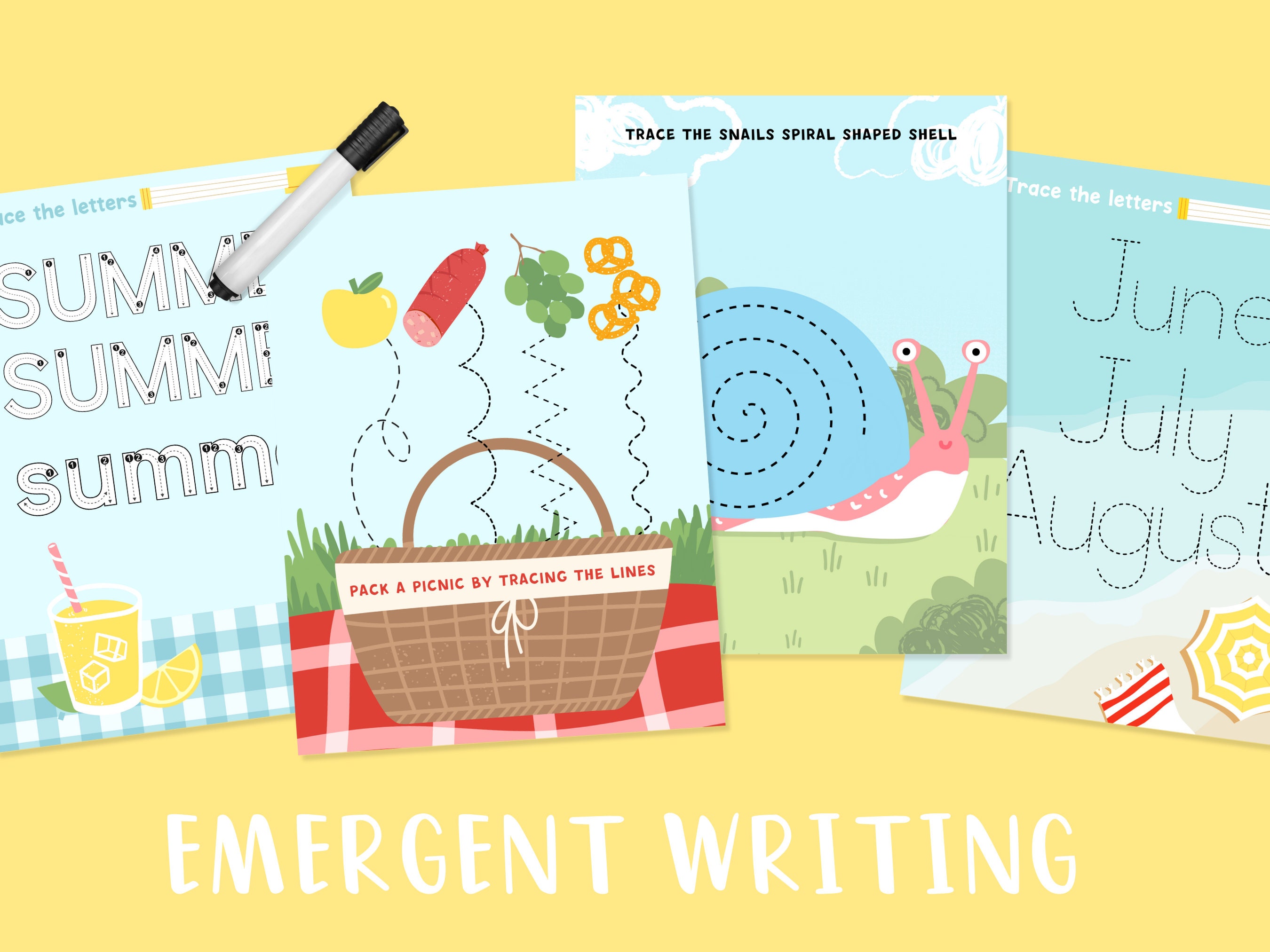 Summer Busy Book Summer Learning Preschool Activities - Etsy