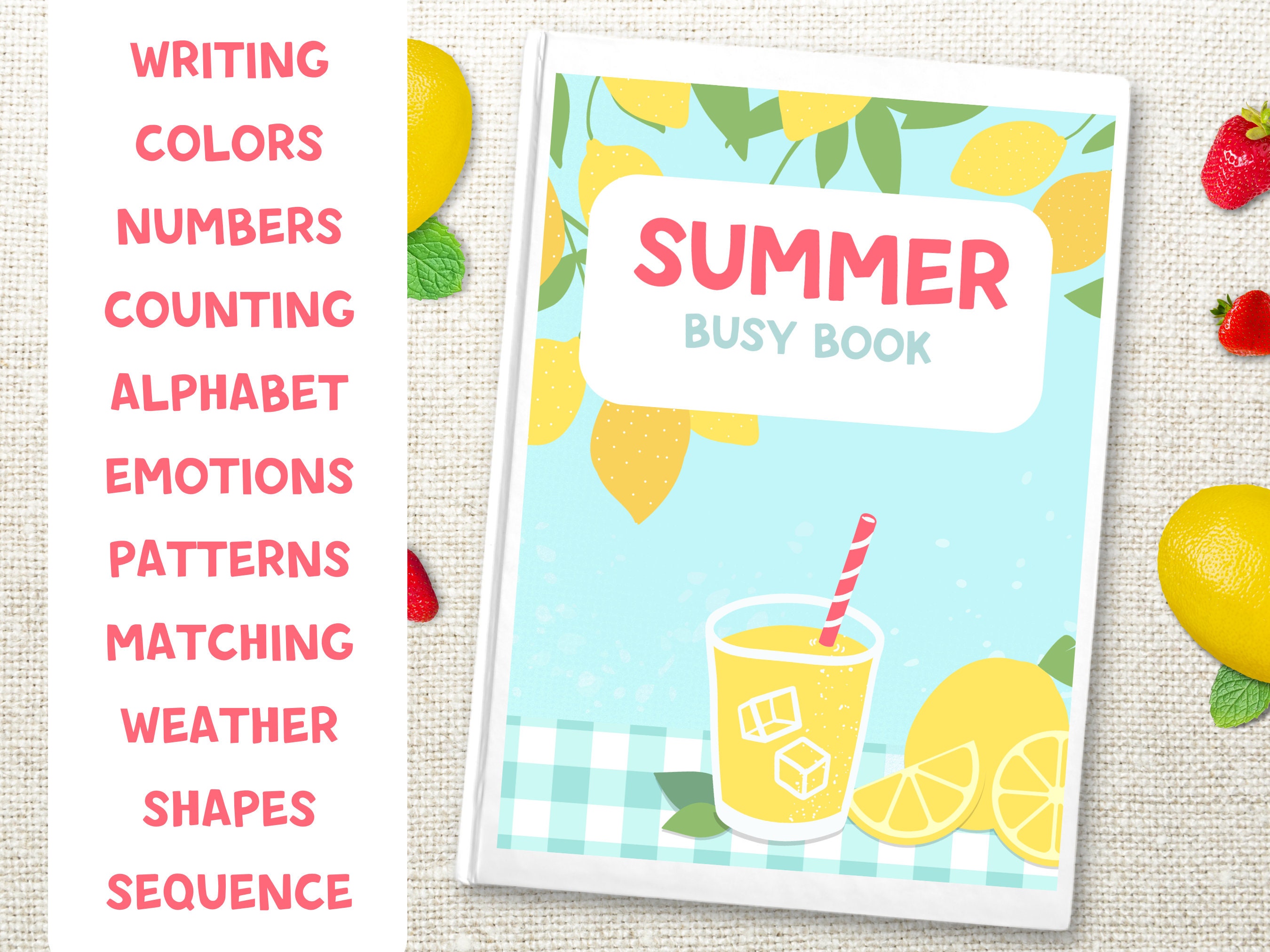 Summer Busy Book, Summer Learning, Preschool Activities, Toddler ...