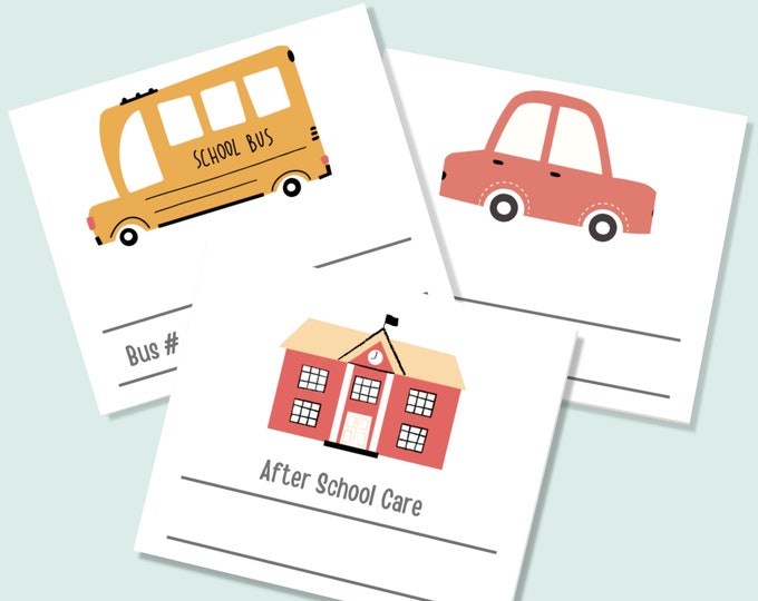 Bus Rider Backpack Tag, Personalized Tag, Backpack Bus Label, Backpack ...