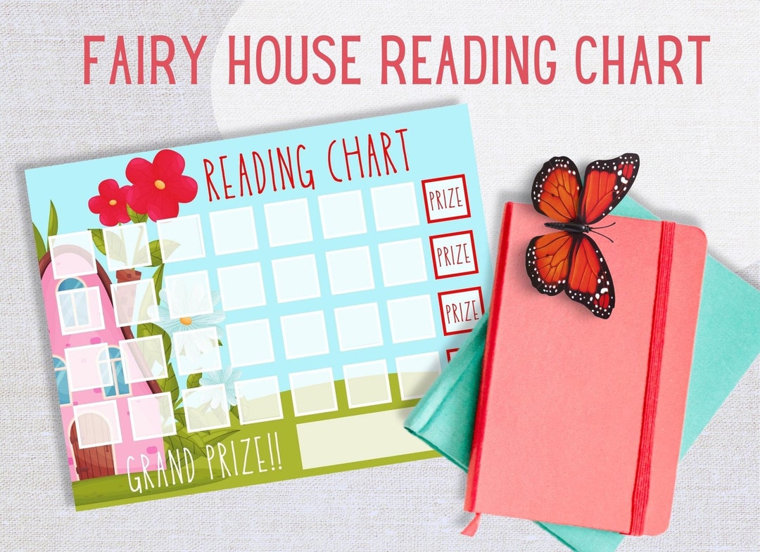 Kids Fairy House Reading Log - Etsy
