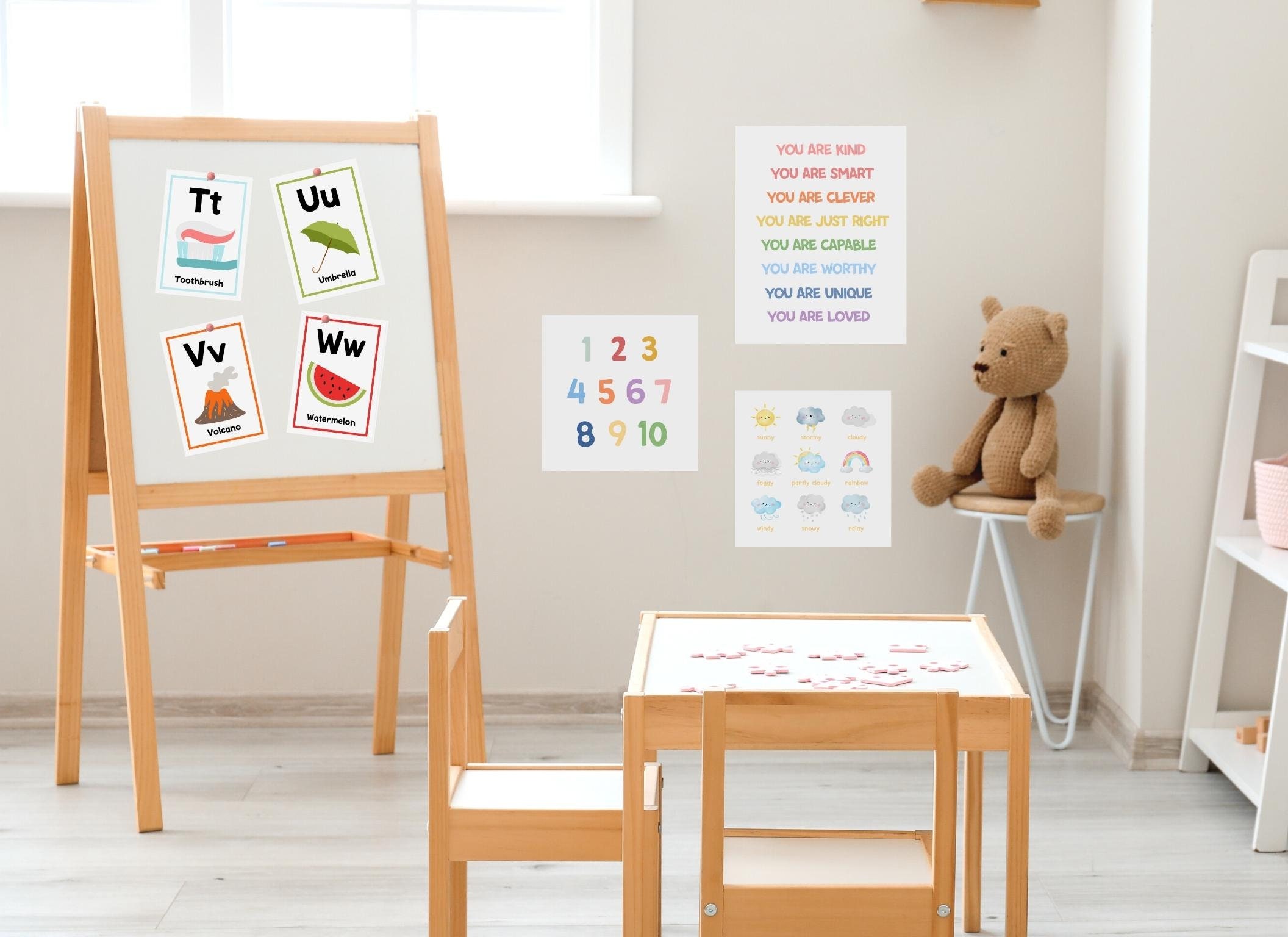 Rainbow Alphabet Cards 4x5, ABC Flashcards - Etsy