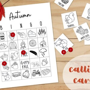Autumn Bingo, Fall Bingo, 30 Unique Cards - Etsy