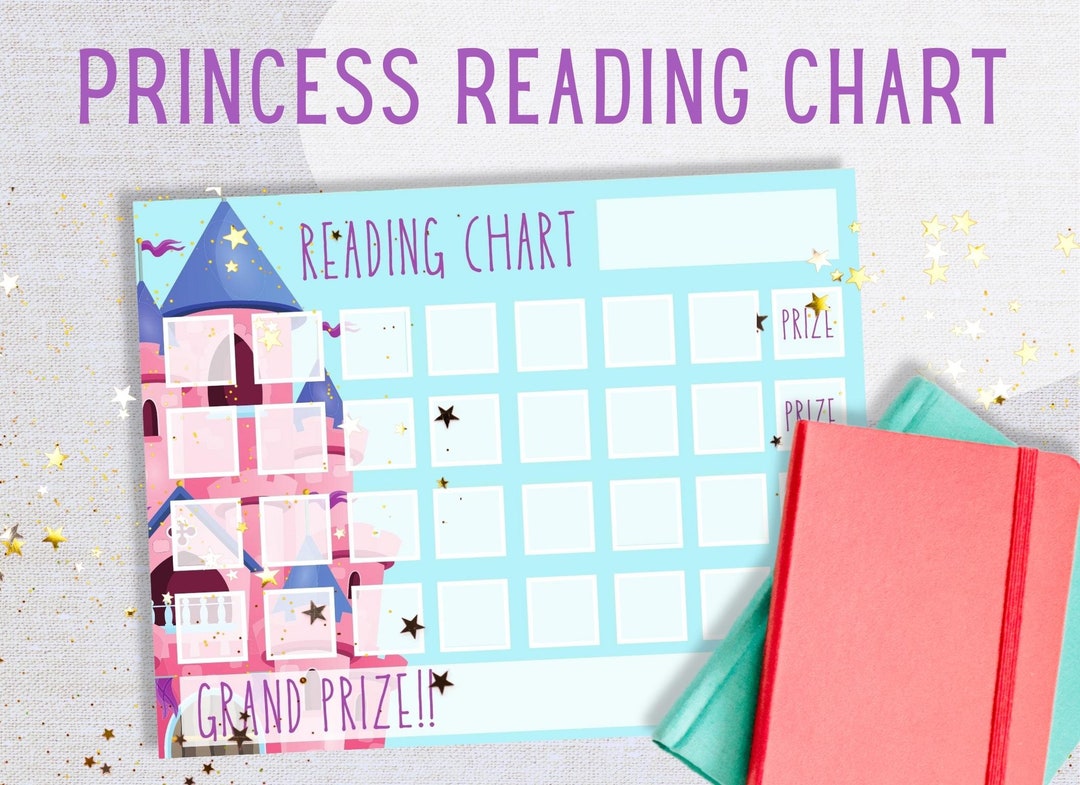 Kids Princess Castle Reading Log - Etsy UK