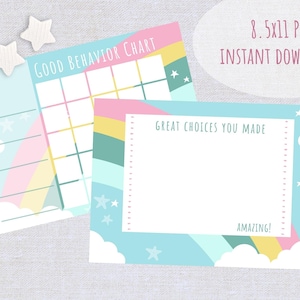 Rainbow Reward Chart - Etsy