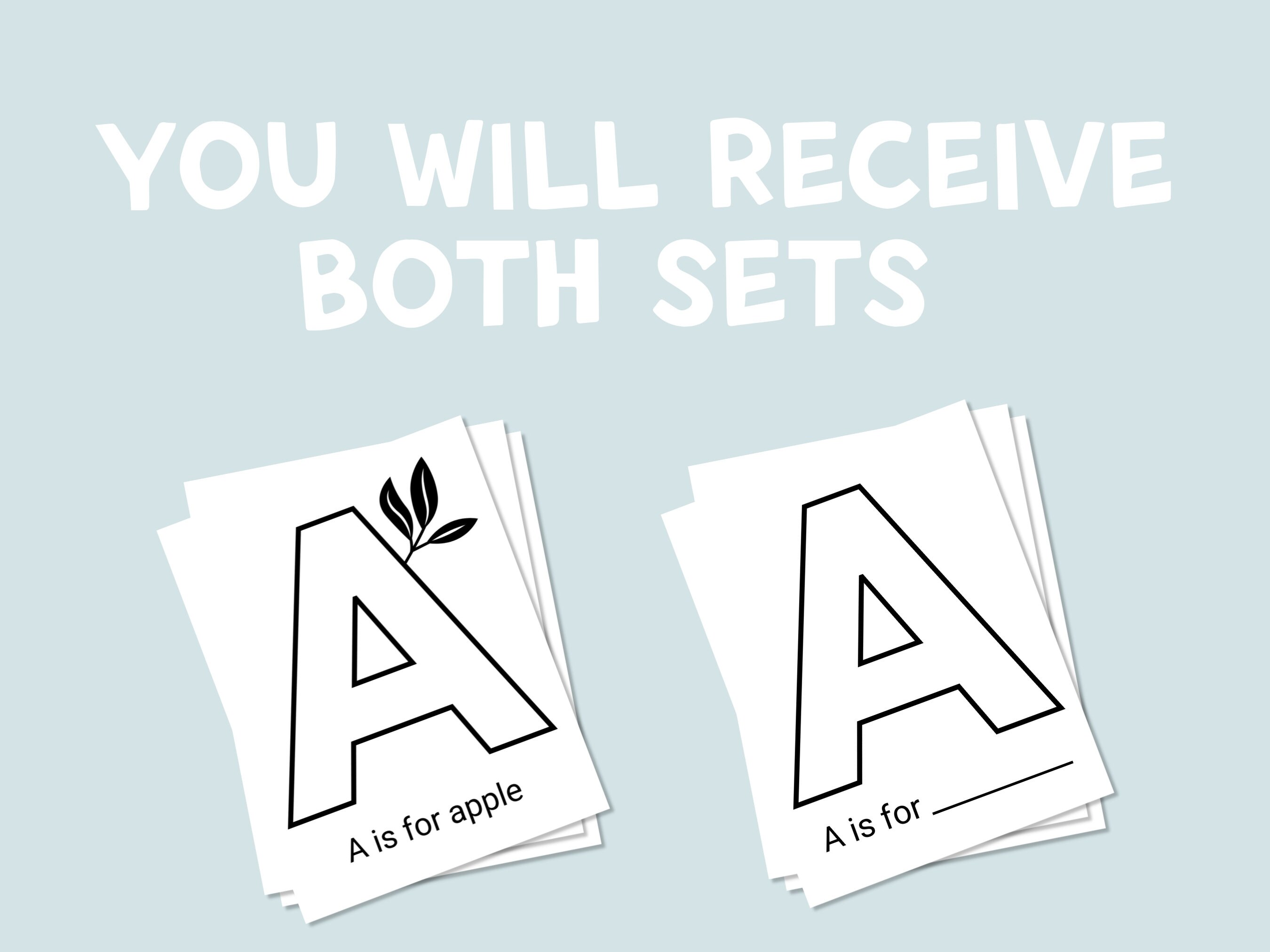Letter Craft Sheets, All 26 Letters, Both Guided Craft and Blank ...