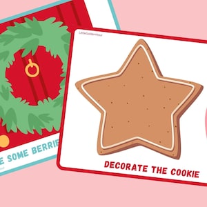 Christmas Playdough Mats, Holiday Preschool Activity - Etsy