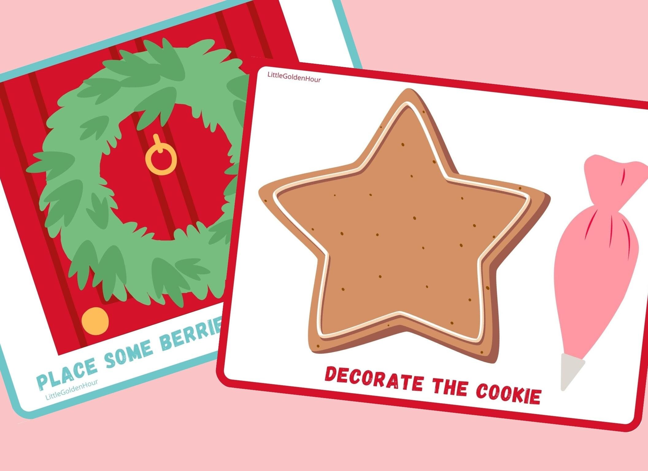 Christmas Playdough Mats, Holiday Preschool Activity - Etsy