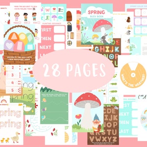 Spring Busy Book, Quiet Book, Preschool Activities, Toddler Learning ...