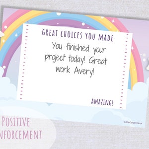 Rainbow Reward Chart - Etsy