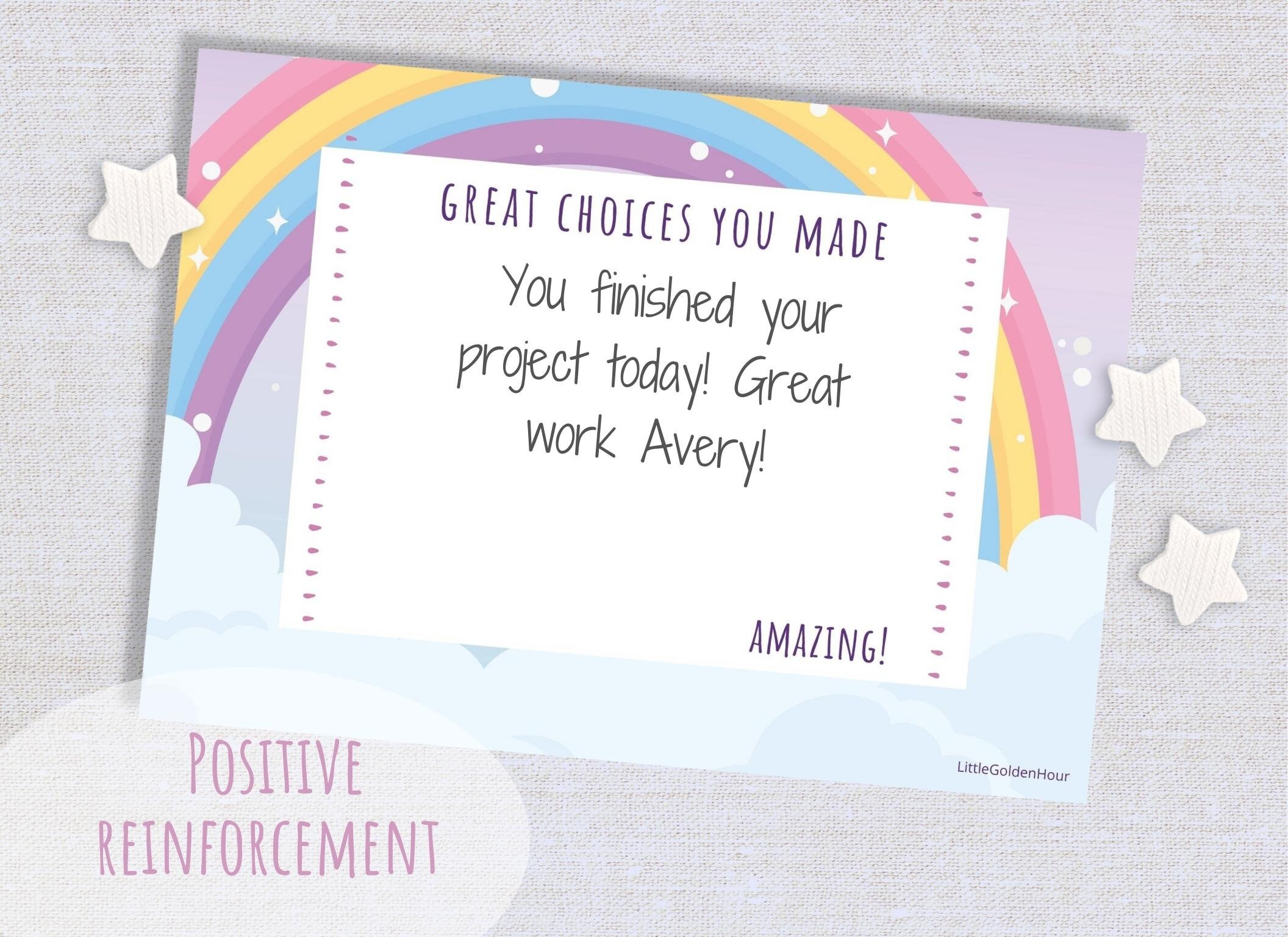 Rainbow Reward Chart - Etsy