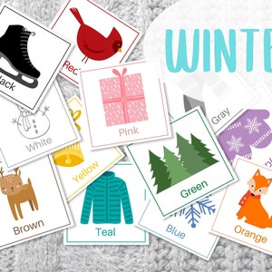 Color Matching Cards, Color Flashcards, Calendar Time - Etsy