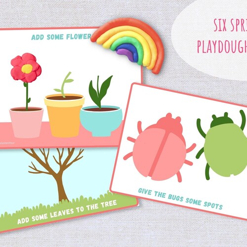 Shapes Play Dough Mats 14 Visual Cards Play Doh Toddler - Etsy
