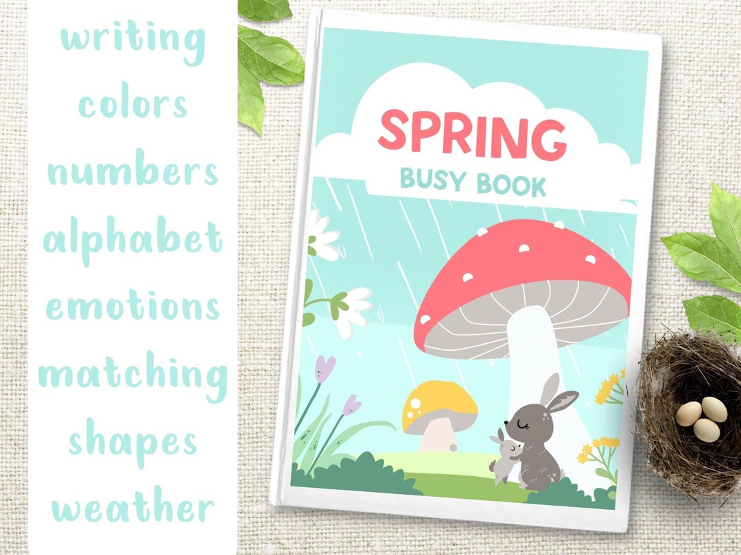 Spring Busy Book Quiet Book Preschool Activities Toddler - Etsy