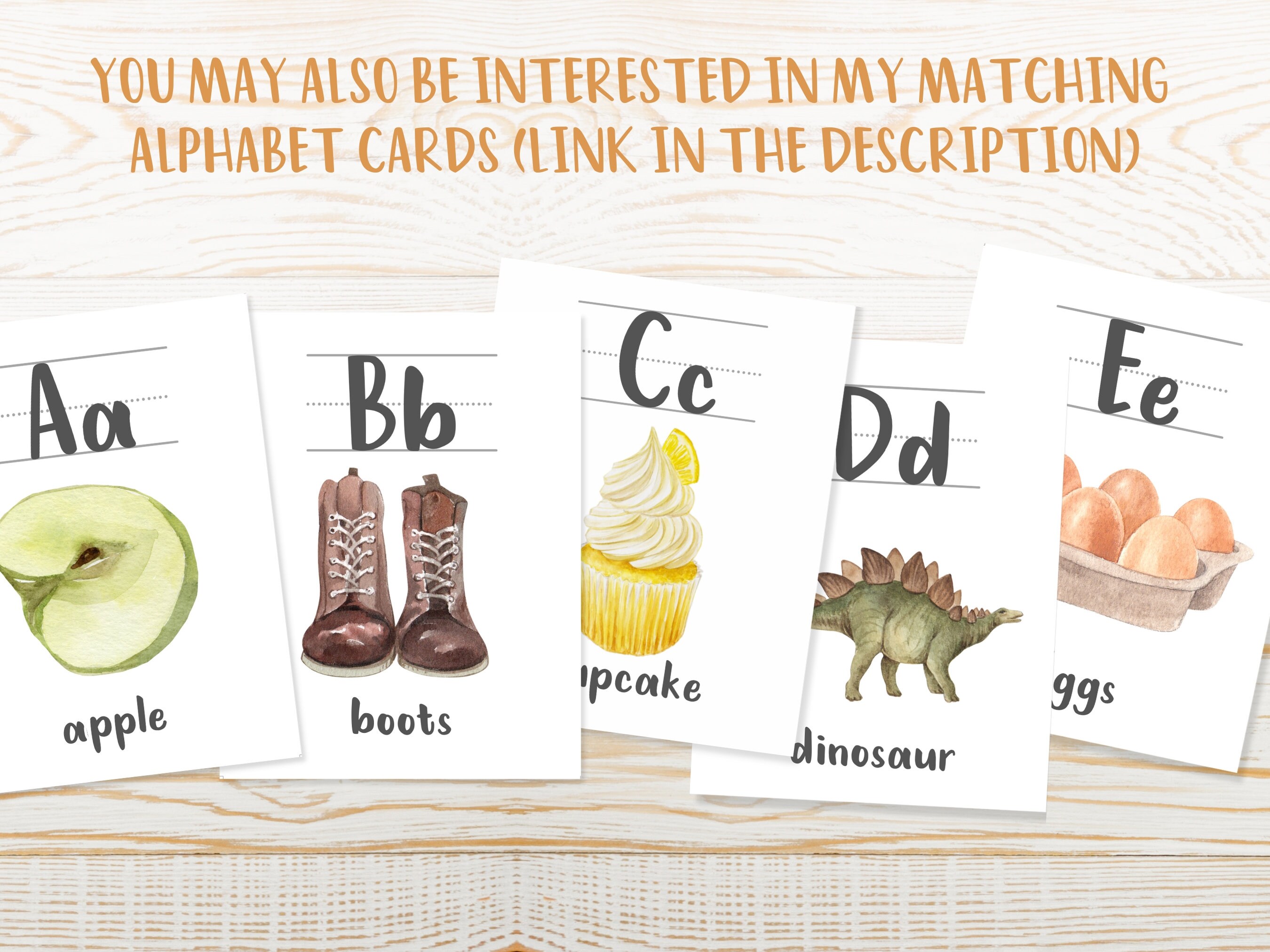 Watercolor Alphabet Poster Multiple Sizes Montessori - Etsy