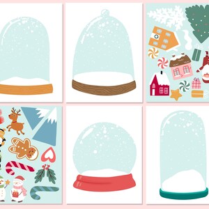 Build a Snow Globe Printable, Snow Globe Activity, Winter Craft - Etsy