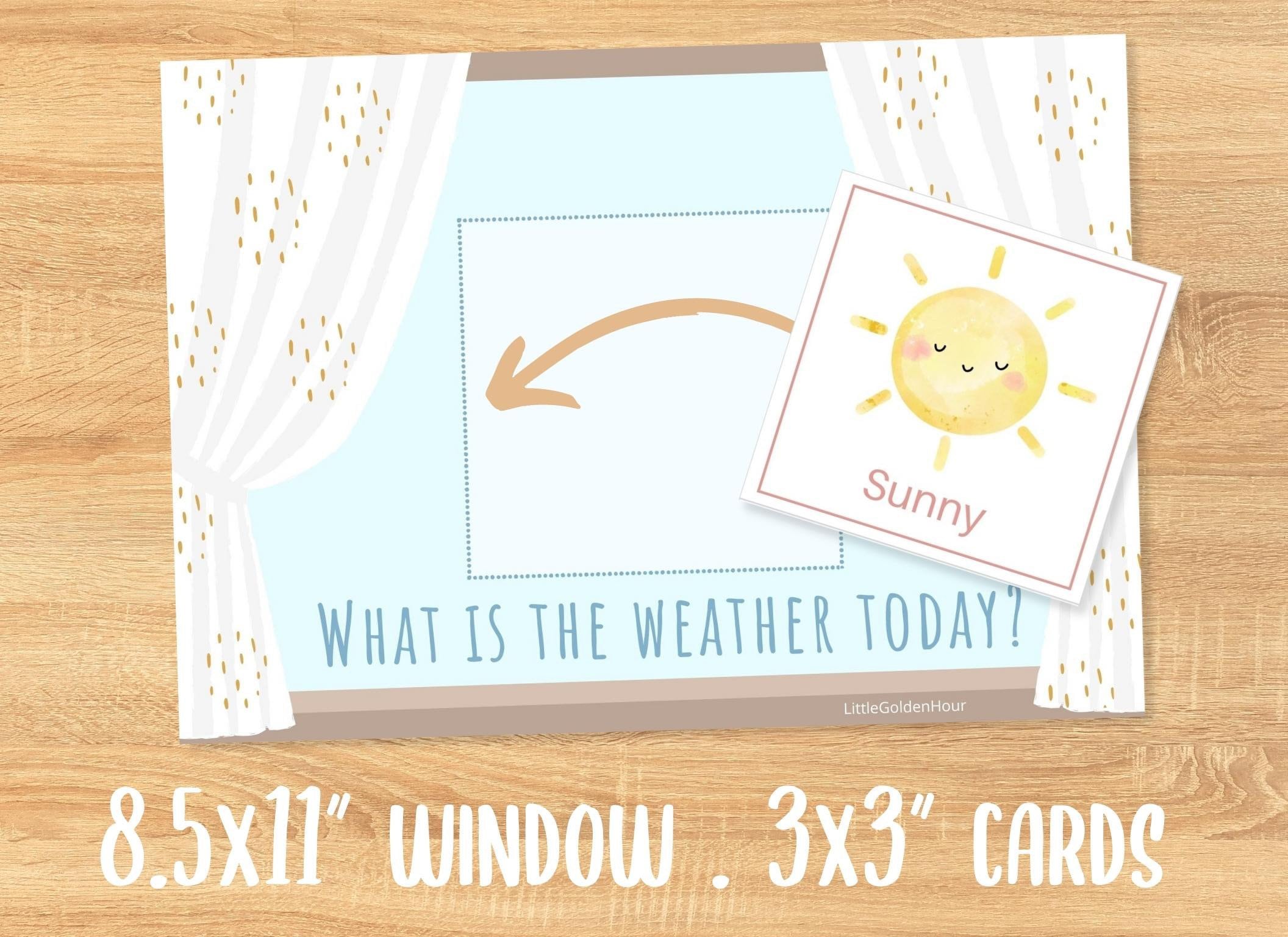 Weather Chart Classroom Weather Cards - Etsy