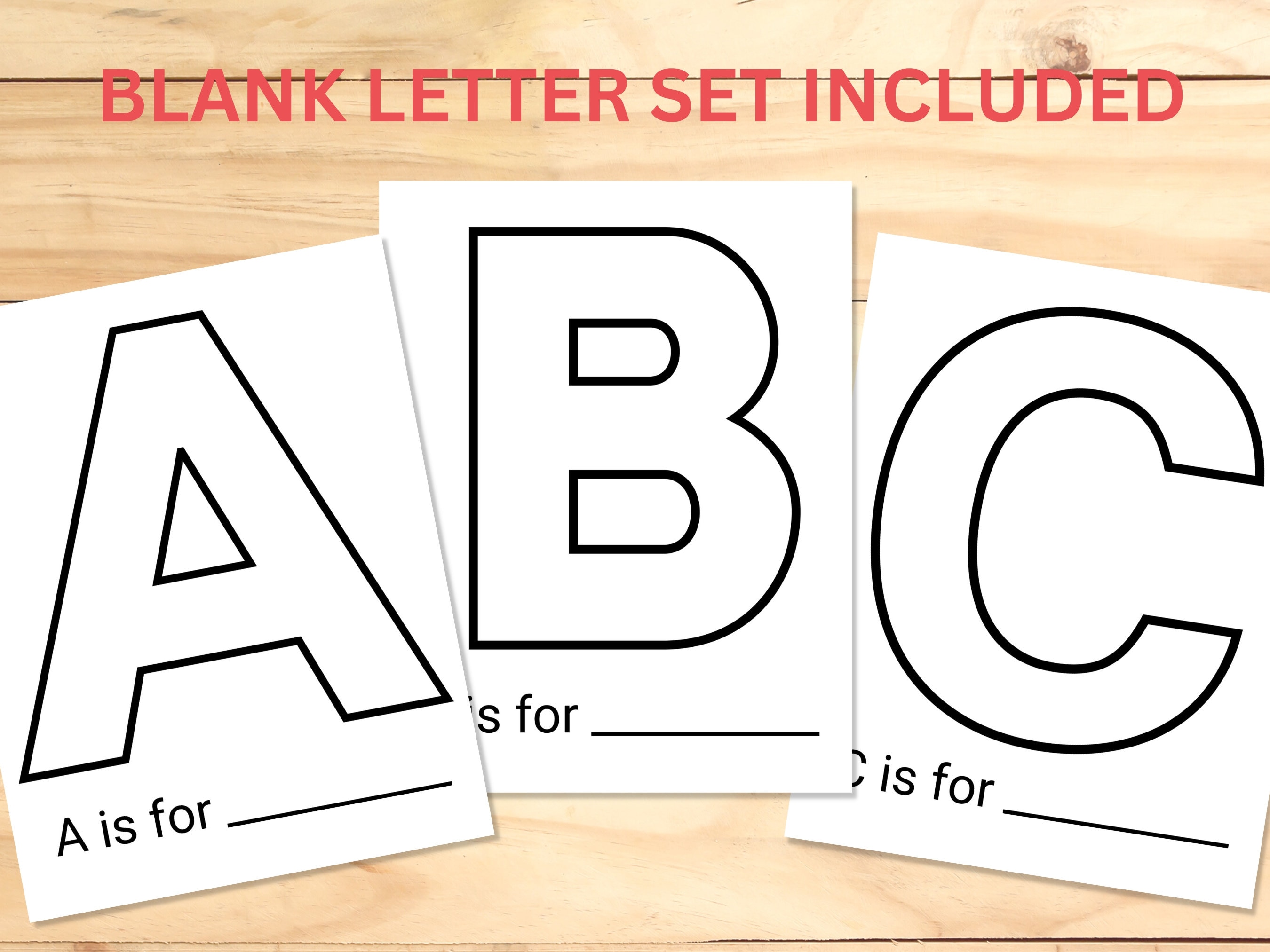 Letter Craft Sheets, All 26 Letters, Both Guided Craft and Blank ...