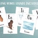 Nature Alphabet Cards, Wall and Flash Card Sizes, Watercolor ...