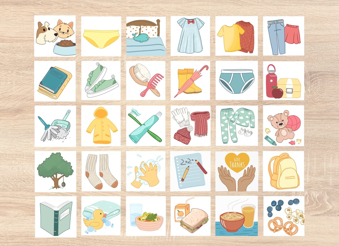 Daily Routine Cards, Routine Charts, Daily Rhythm, Getting Ready ...