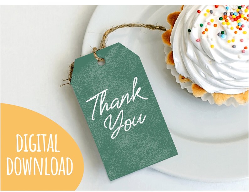 Teacher Appreciation Gift Tags: Printable Thank You Notes (digital ...