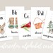 Watercolor Alphabet Cards WINTER THEMED - Etsy