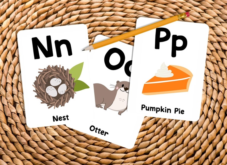 Rainbow Alphabet Cards 4x5, ABC Flashcards - Etsy