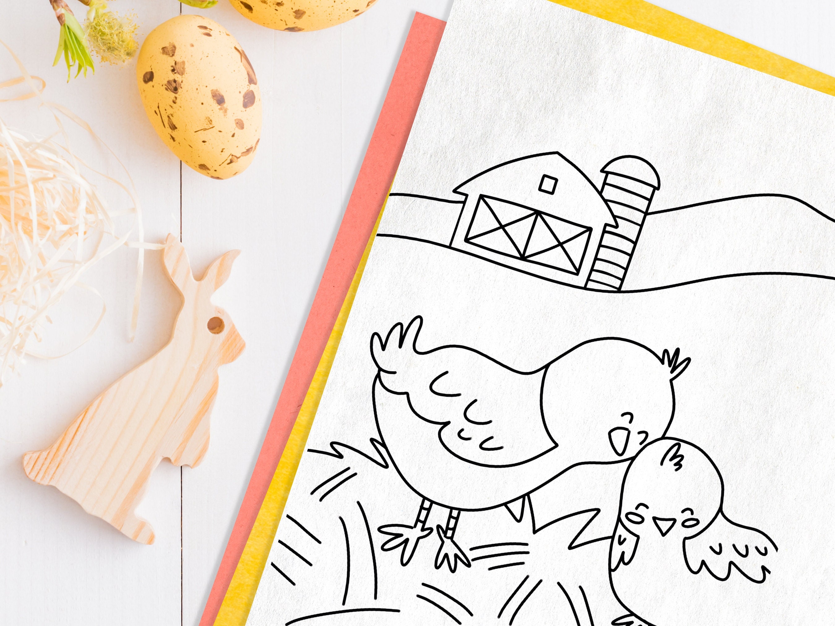 Spring Coloring Pages, Instant Download PDF - Etsy