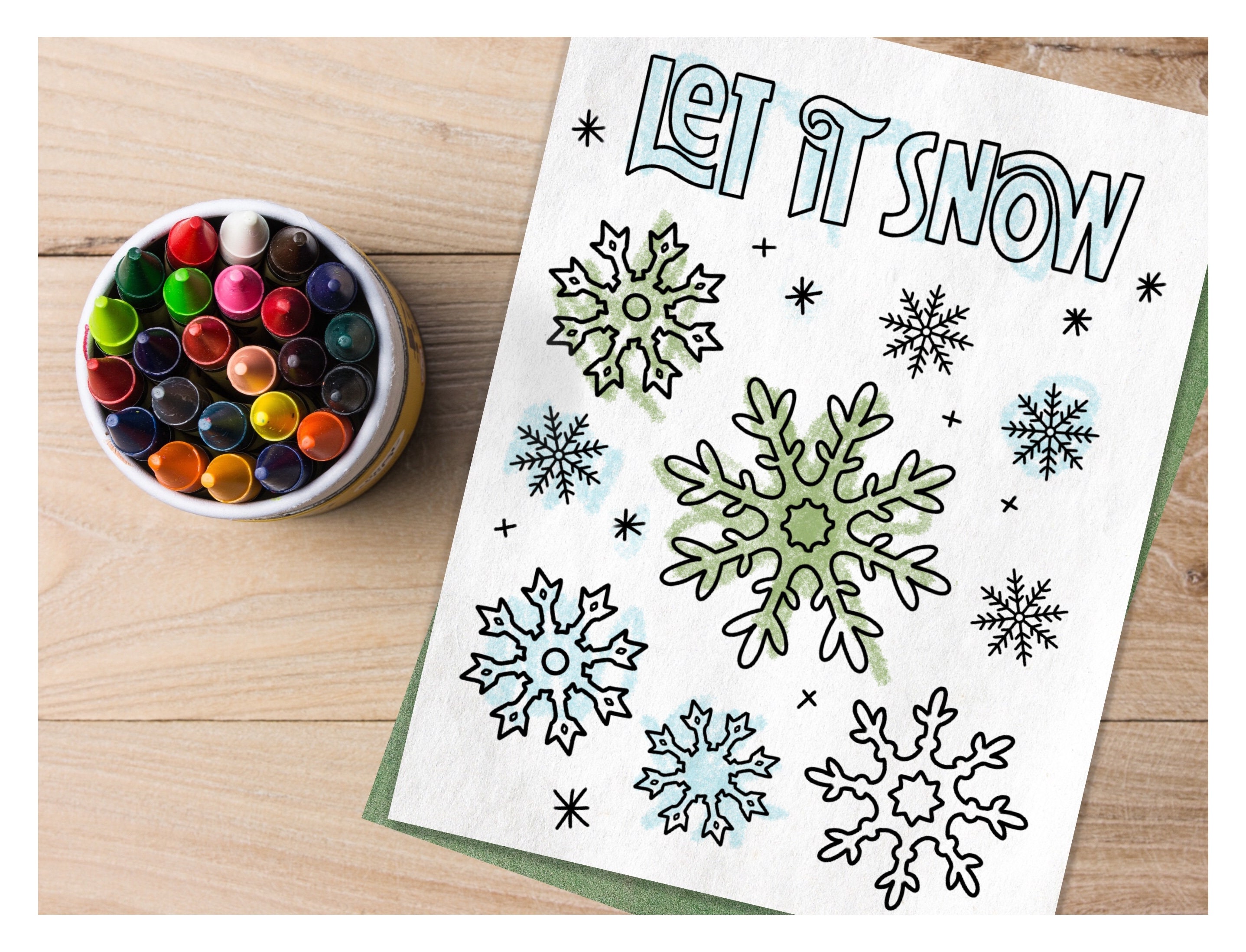 Winter Coloring Pages, Instant Download PDF - Etsy