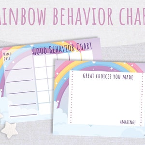 Rainbow Reward Chart - Etsy