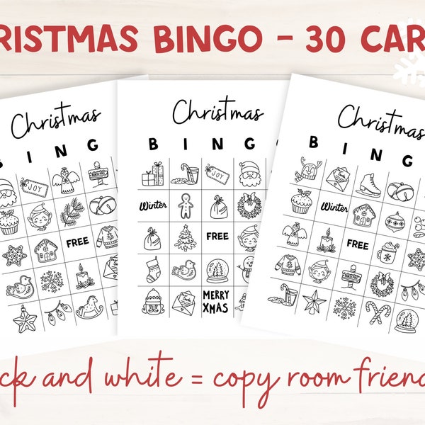 Christmas Bingo - Etsy