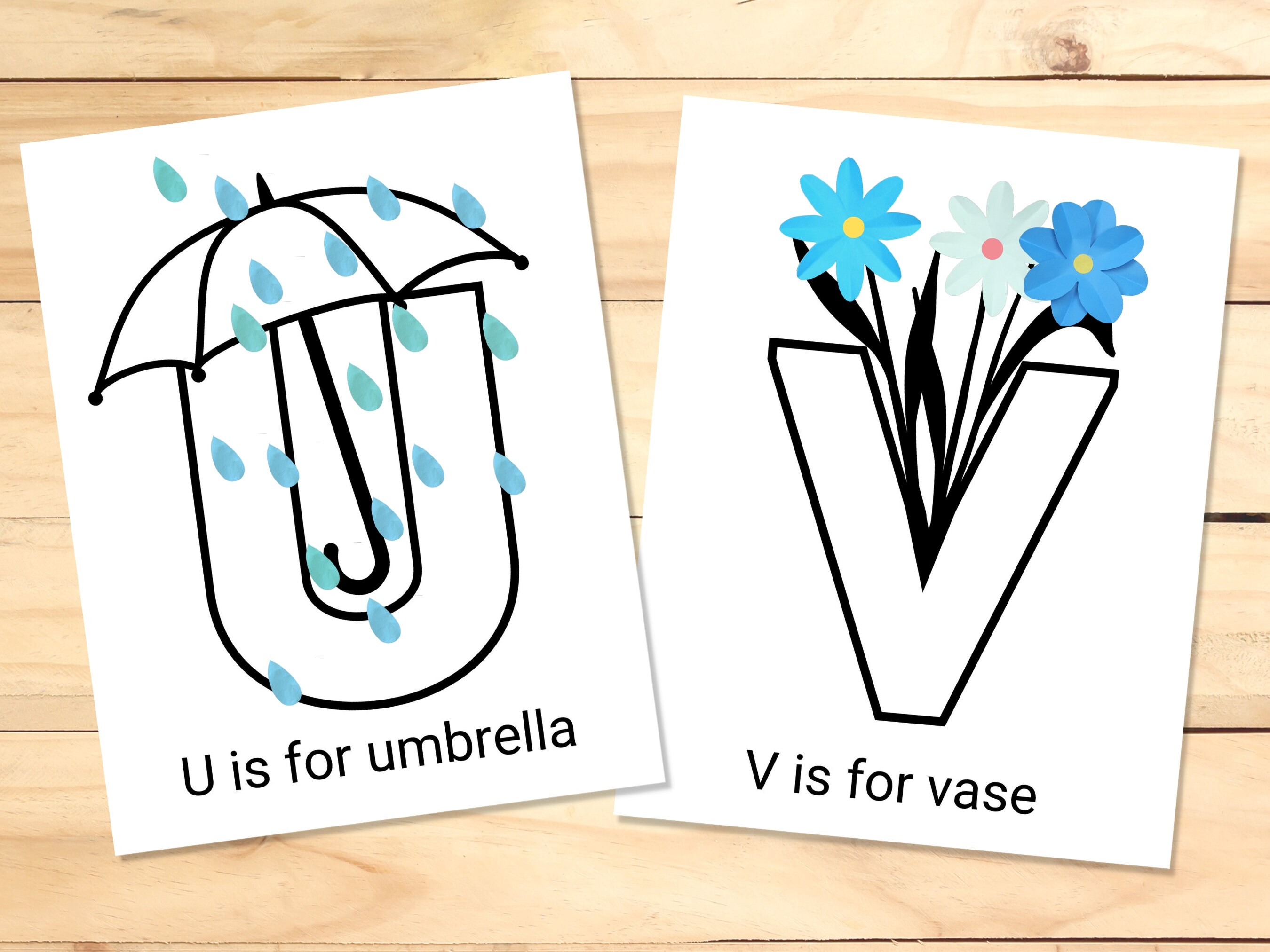 Letter Craft Sheets, All 26 Letters, Both Guided Craft and Blank ...