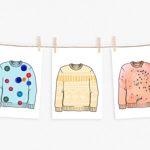 Sweater Outline, Ornament, Winter Sweater Coloring Page - Etsy