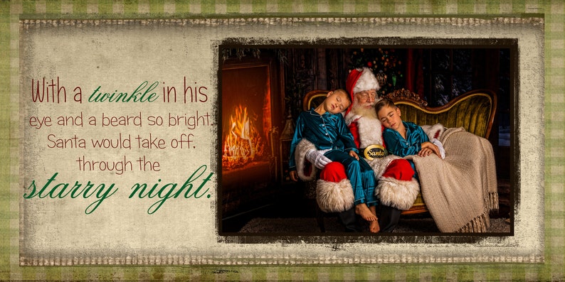 Santa Storybook Template - Etsy