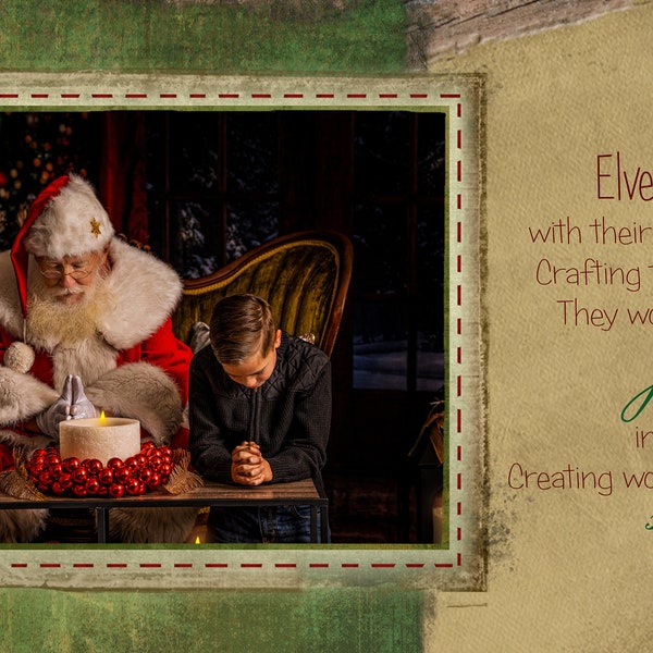 Santa Storybook Template - Etsy
