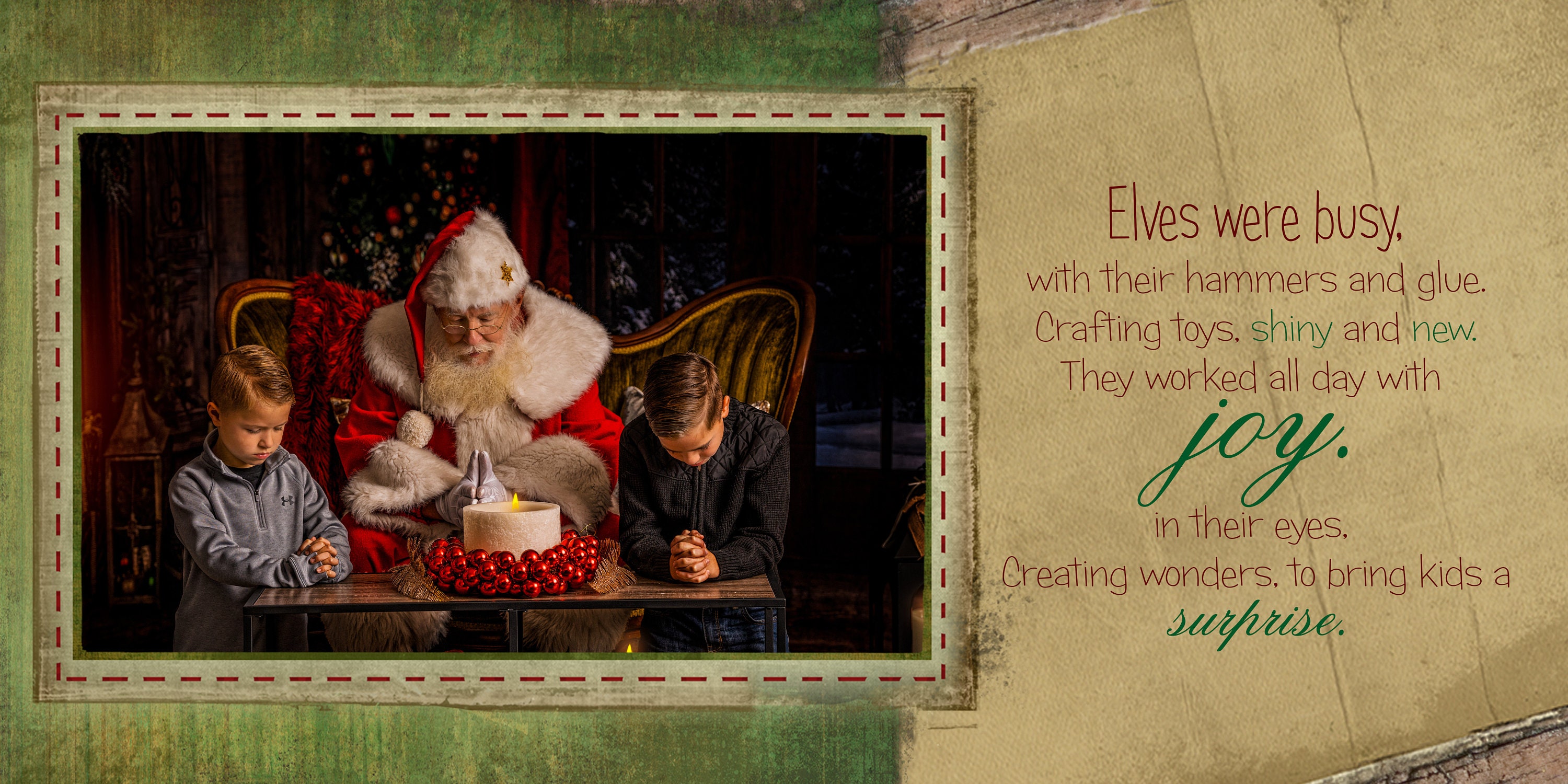 Santa Storybook Template - Etsy