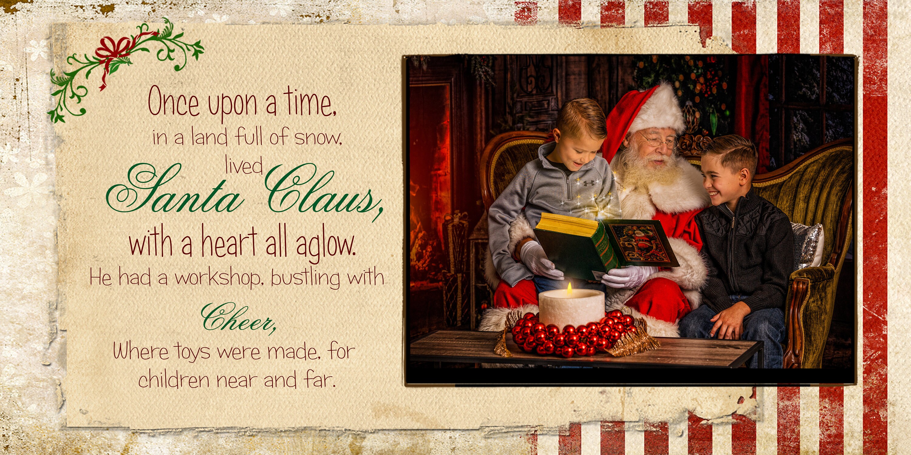 Santa Storybook Template - Etsy