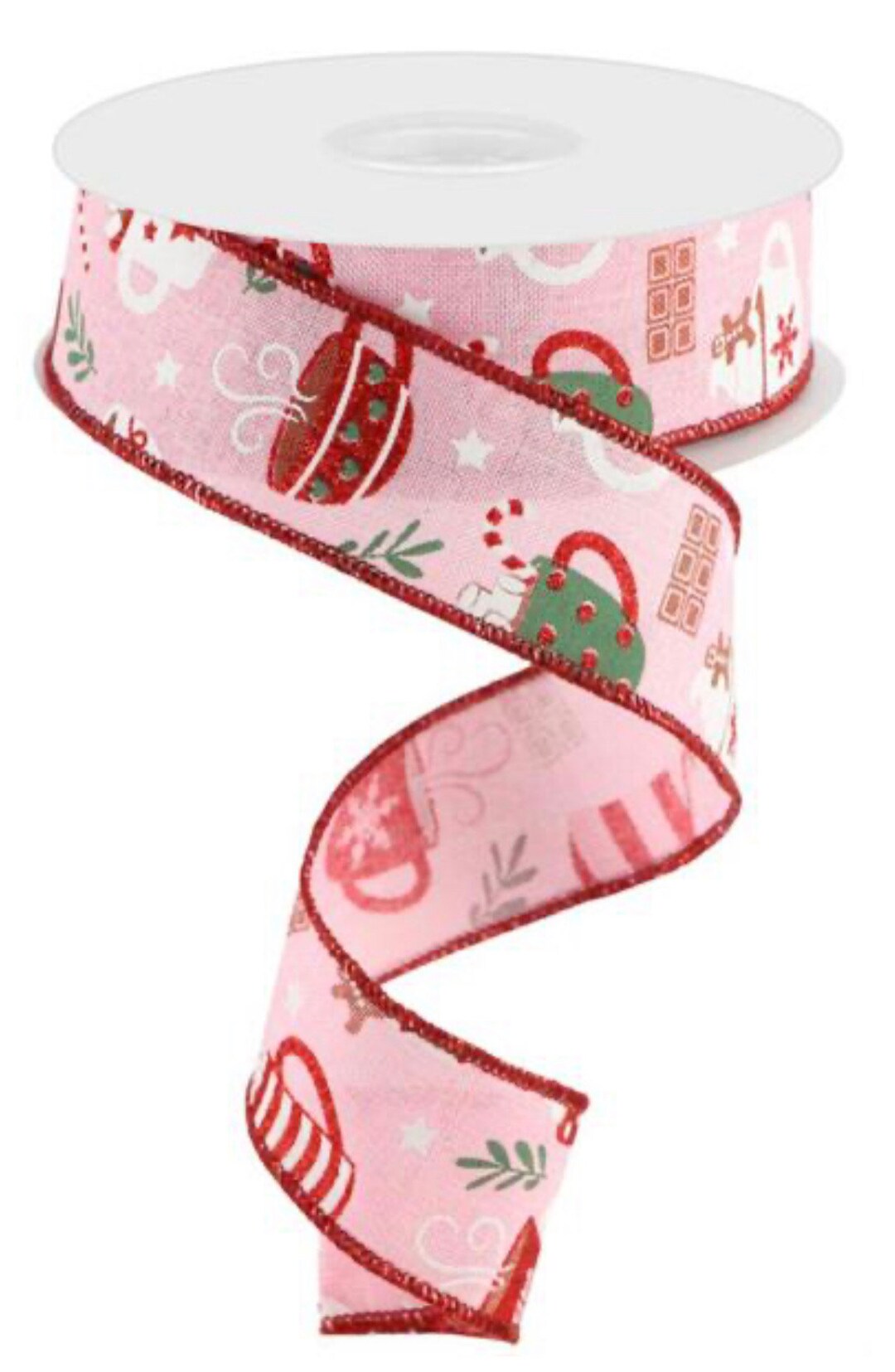 1.5 Inch Wide Ribbon, Gingerbread Man Ribbon, Holiday, Decor, Christmas ...