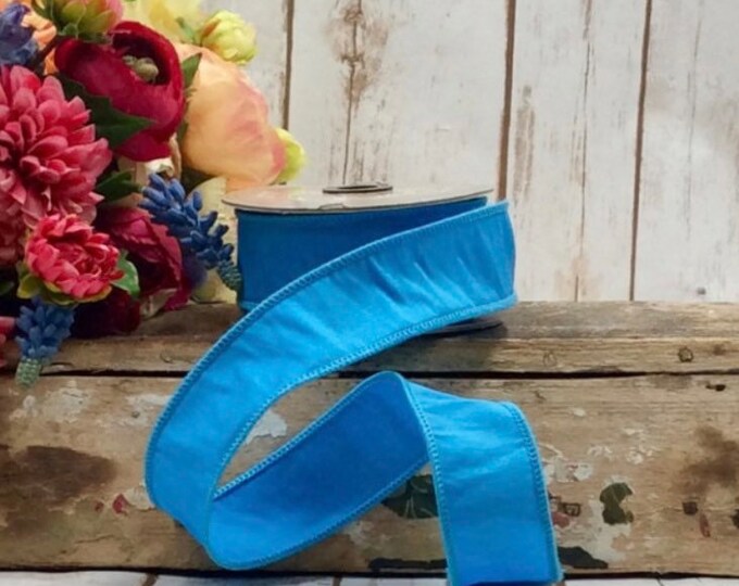 1.5 Inch Ribbon, 10 YARD ROLL, Dstevens Ribbon, Taffeta Ribbon, Sky ...