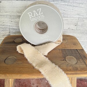 Raz Unwired Ivory Velvet Ribbon , 1.5 Inch Ribbon, Luxury Ribbon ...